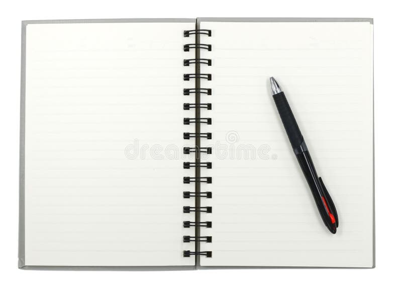 Pen and notebook stock image. Image of research, post - 58122701