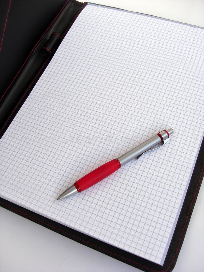 Pen and notepad stock image. Image of backgrounds, organization - 4918141