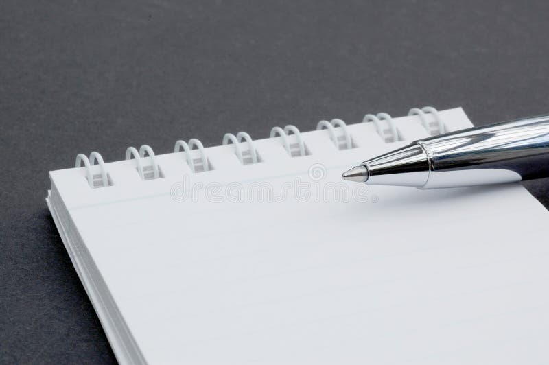Pen and Notepad stock image. Image of background, office - 6264525