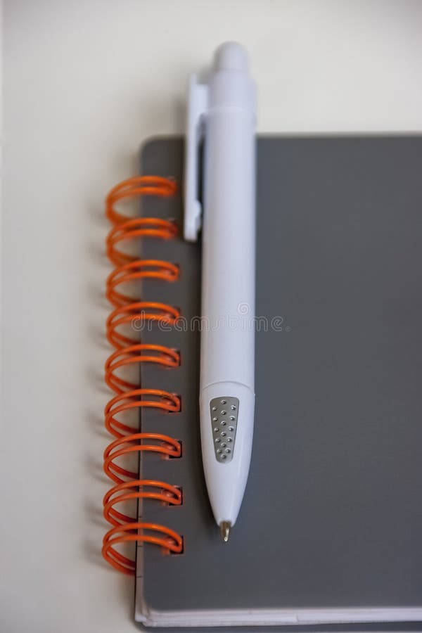 Pen and notepad stock photo. Image of design, notebook - 254063516