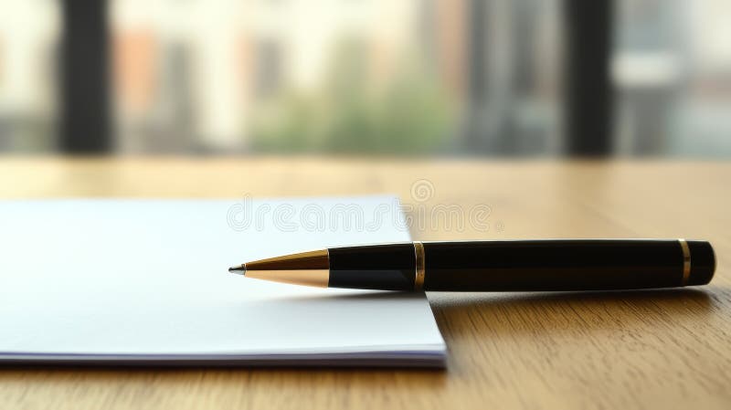 Pen and Notepad on Table, Essential Tools for Writing, Journaling ...