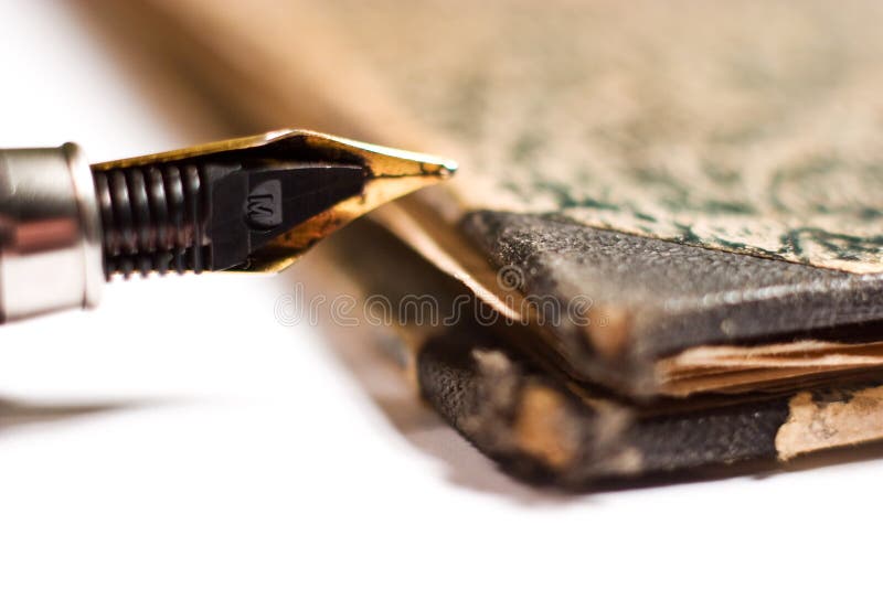 Pen on paper stock photo. Image of paper, calligraphy - 14820190