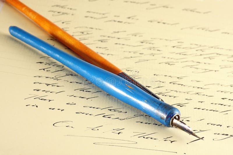 Old pen and paper stock photo. Image of writing, vintage - 11201058