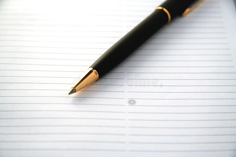 Pen & paper. stock image. Image of professional, legal - 4331011