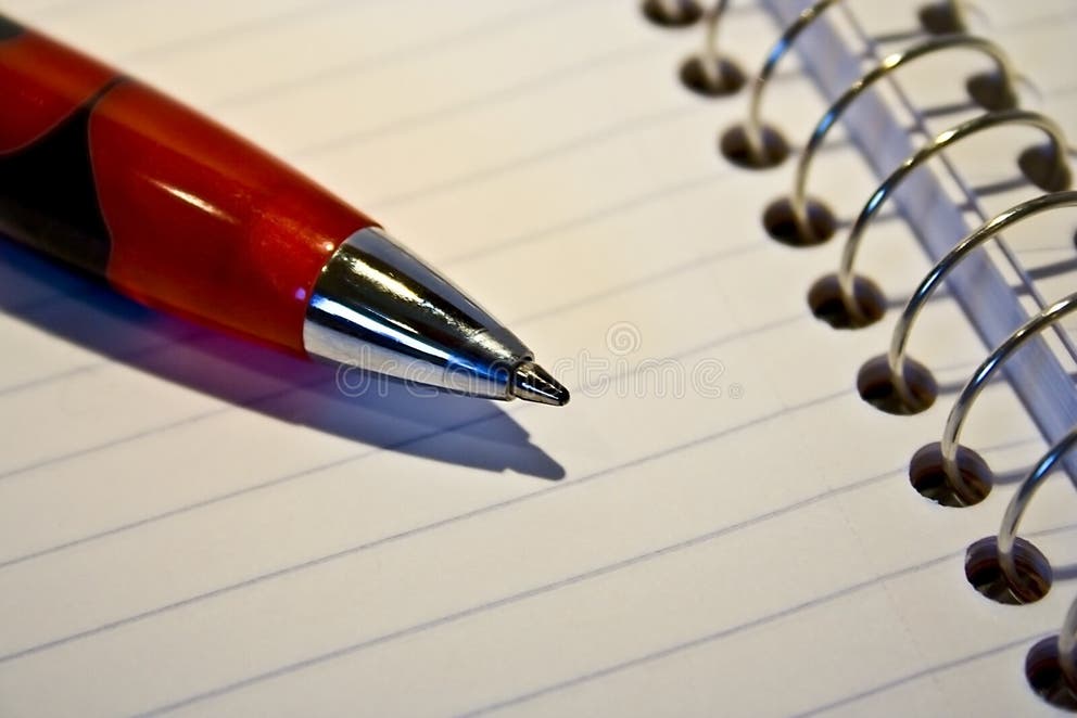 Pen and Paper stock image. Image of lined, ballpoint, school - 5503383