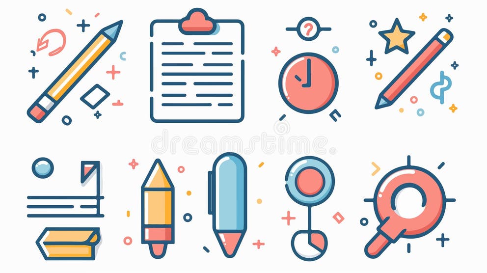 Professional Pen and Paper Icon for Feedback Applications Stock Vector ...