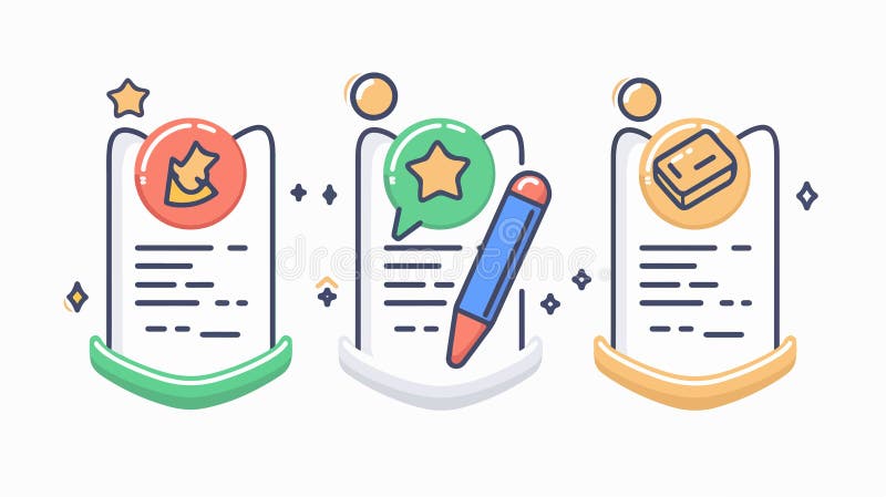 Professional Pen and Paper Icon for Feedback, Review, Evaluation in ...