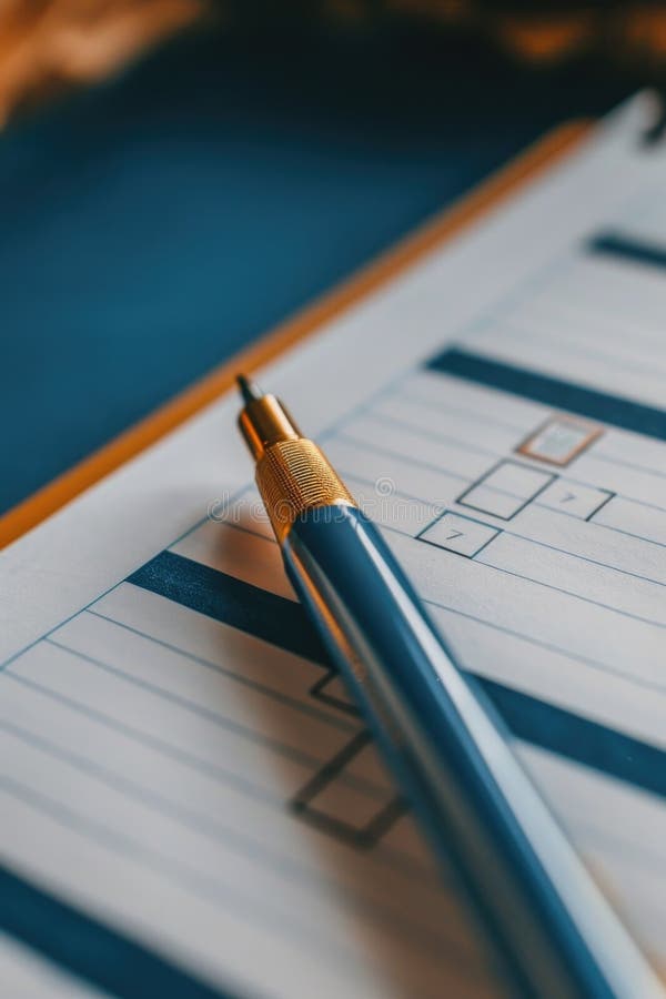 Pen and Paper stock image. Image of stationery, note - 373528095