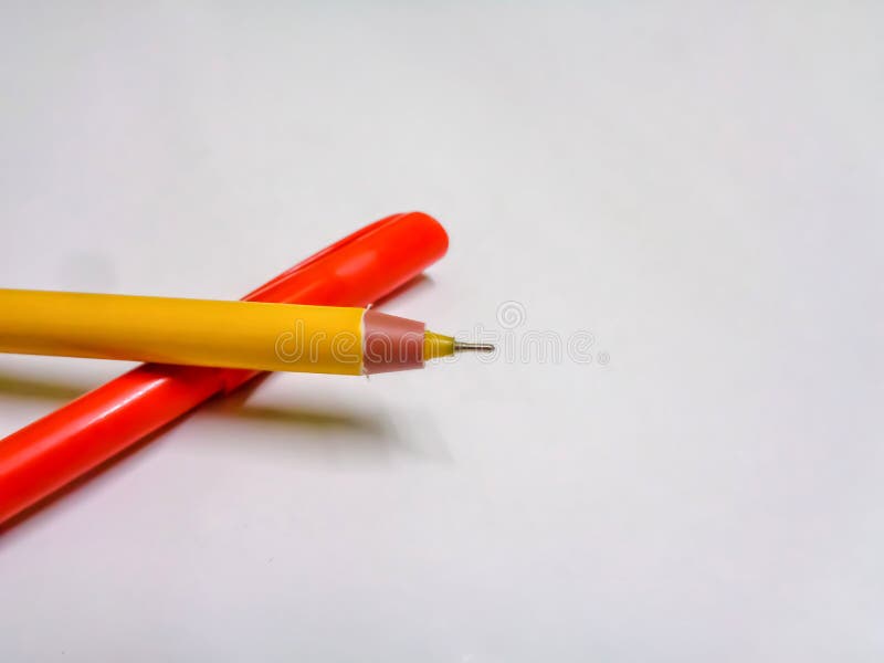 Pen stock photo. Image of paper, writing, stack, white - 125310398