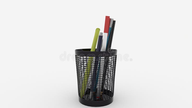 Empty Pen Pencil Holder Stock Illustrations – 213 Empty Pen Pencil ...