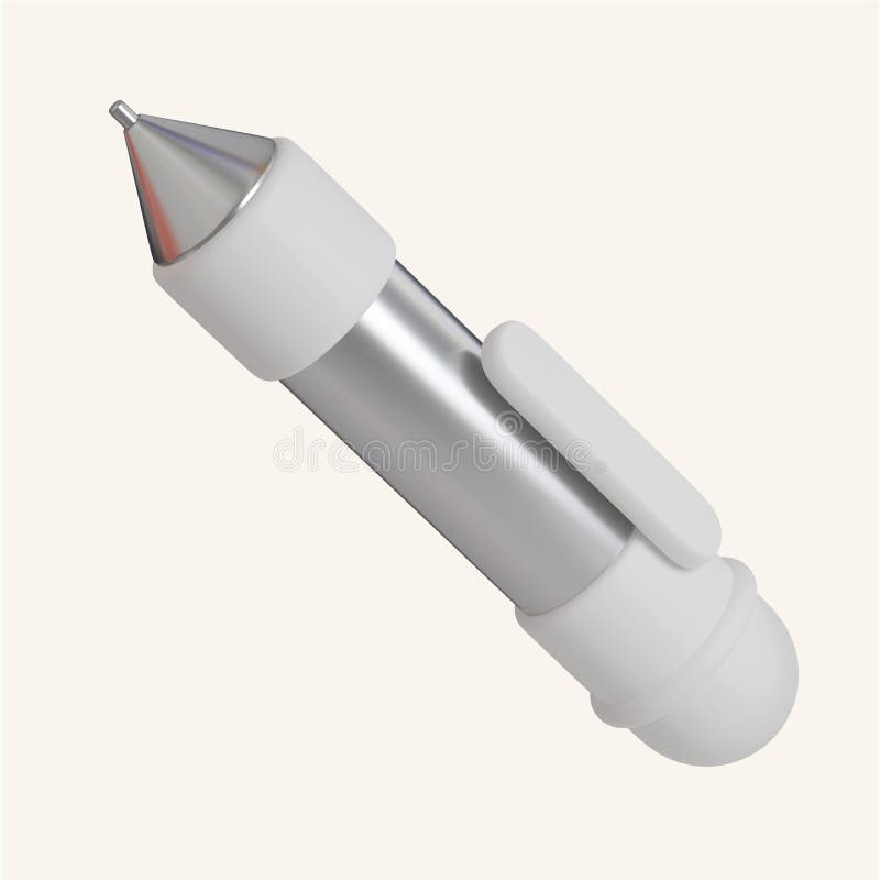 Pen, Pencil Icons. Minimal 3D Illustration School Education. Stock ...