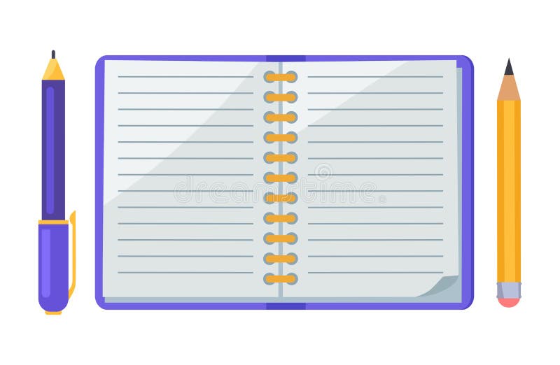 Cartoon Pen Notebook Stock Illustrations – 18,270 Cartoon Pen Notebook ...