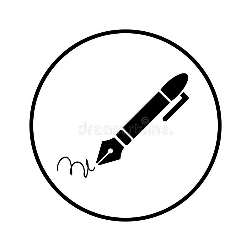 Pen Icon Black Writing Stock Illustrations – 10,809 Pen Icon Black ...