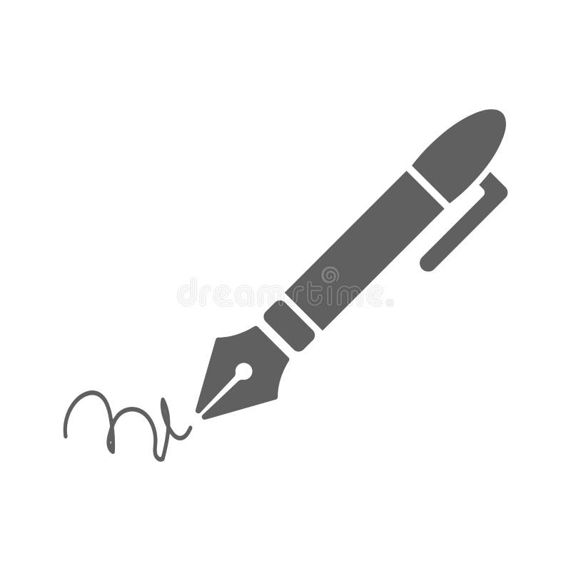 Pen, Pencil, Write, Writing Icon, Orange Color Stock Vector ...