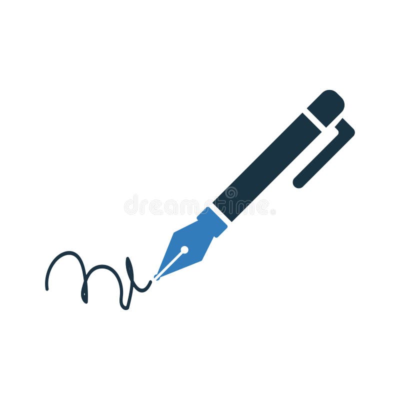 Pen, Pencil, Write, Writing Icon, Orange Color Stock Vector ...