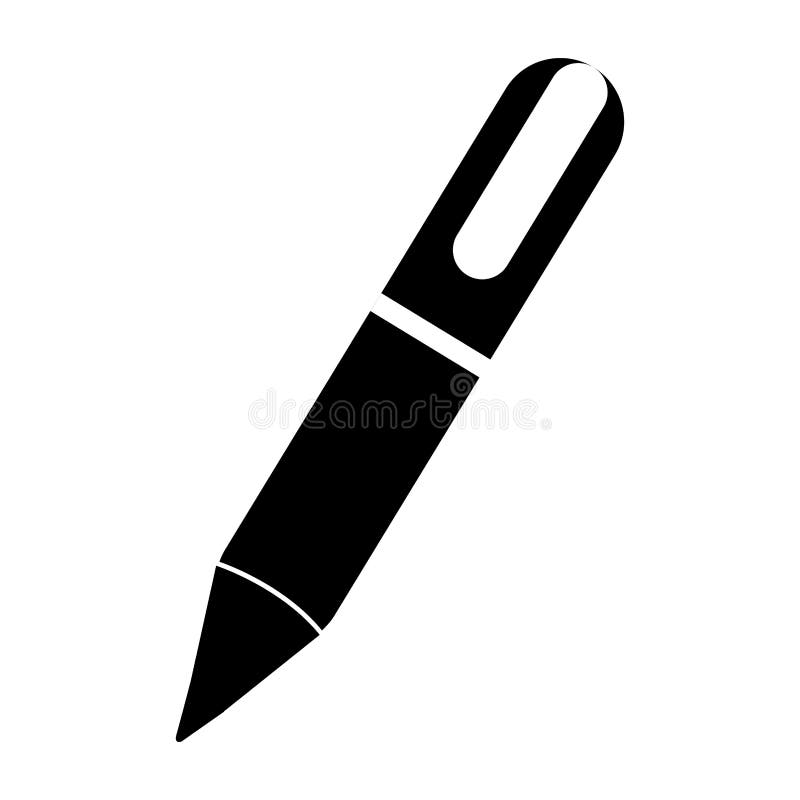 Pen pictogram icon image stock vector. Illustration of digital - 79440616