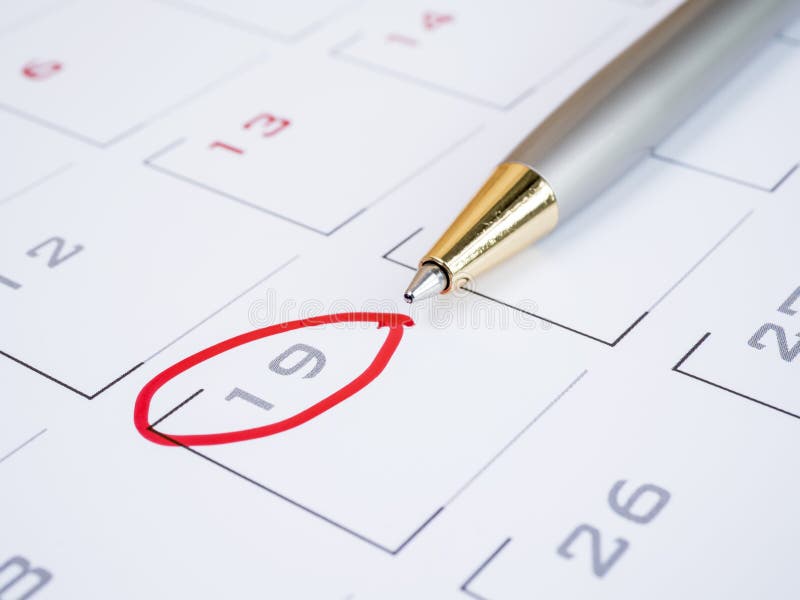 Calendar Desk Place on Table. Desktop Calender for Planner To Plan ...