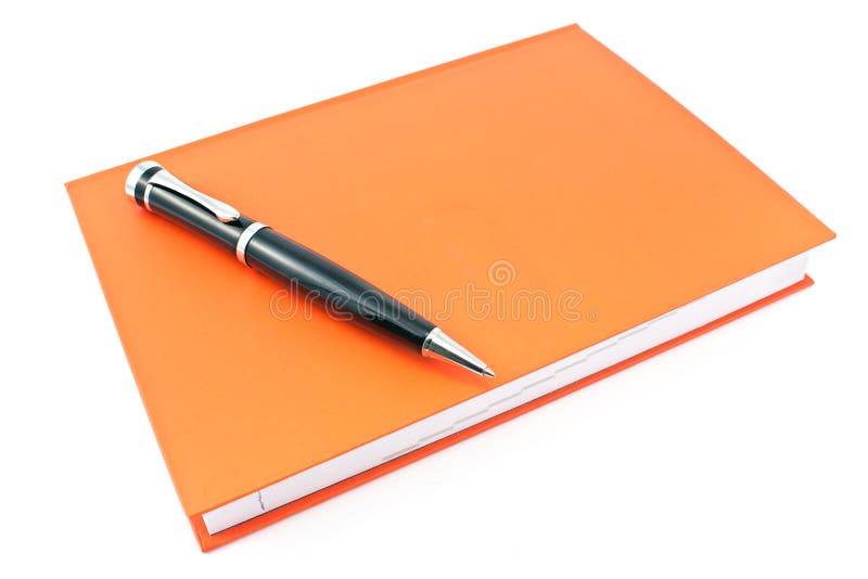 Journal with red pen stock image. Image of note, education - 18519859