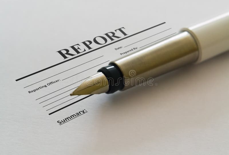 Pen and report form stock image. Image of quick, accomplishment - 127126965