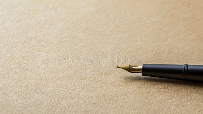 Pen Resting on Paper stock image. Image of sheet, note - 314201923