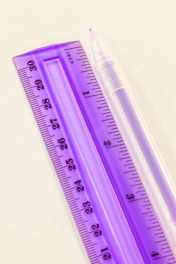 Felt-tip and ruler stock photo. Image of prescision, tools - 49932162