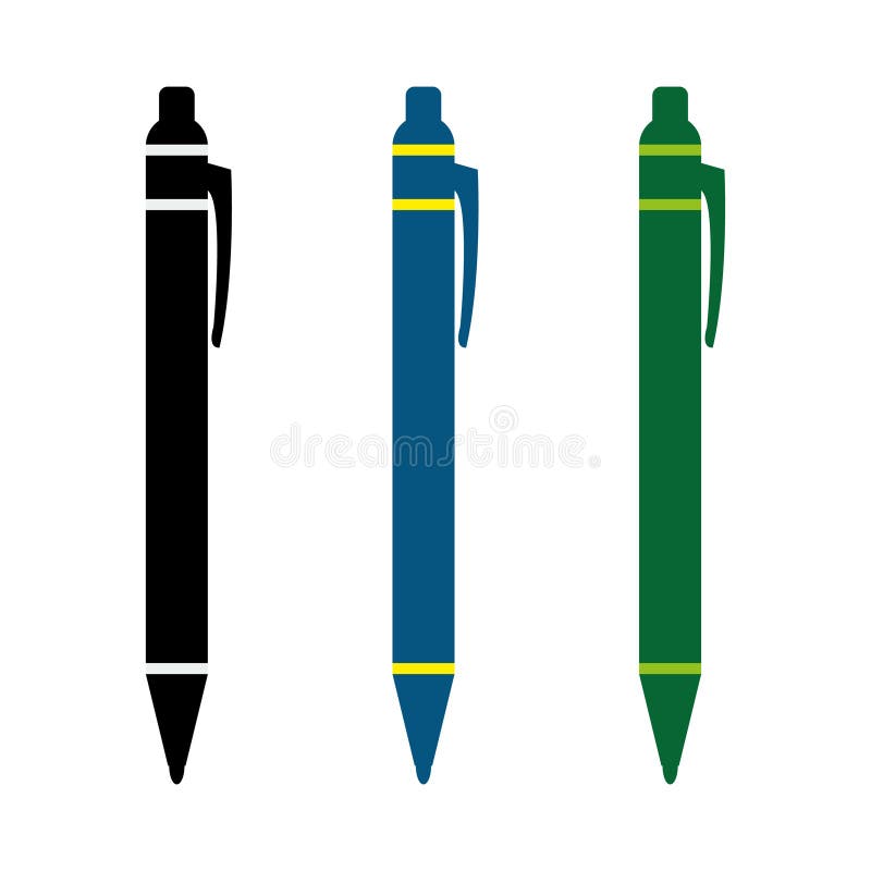 Pen 2 stock vector. Illustration of black, icon, vector - 272208443