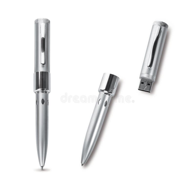 Pen Shaped USB Flash Memory Stick Stock Image - Image of connection ...