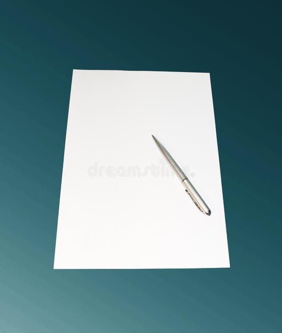 Pen, sheet of a paper stock image. Image of booklet, schoolboy - 1409241