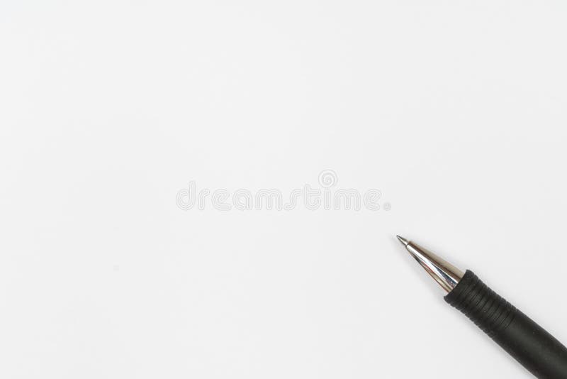 A pen on the sheet stock photo. Image of document, page - 118847130