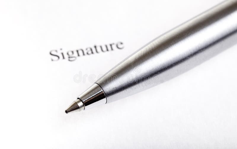 Pen Signing Legal Document stock photo. Image of gold - 49192978