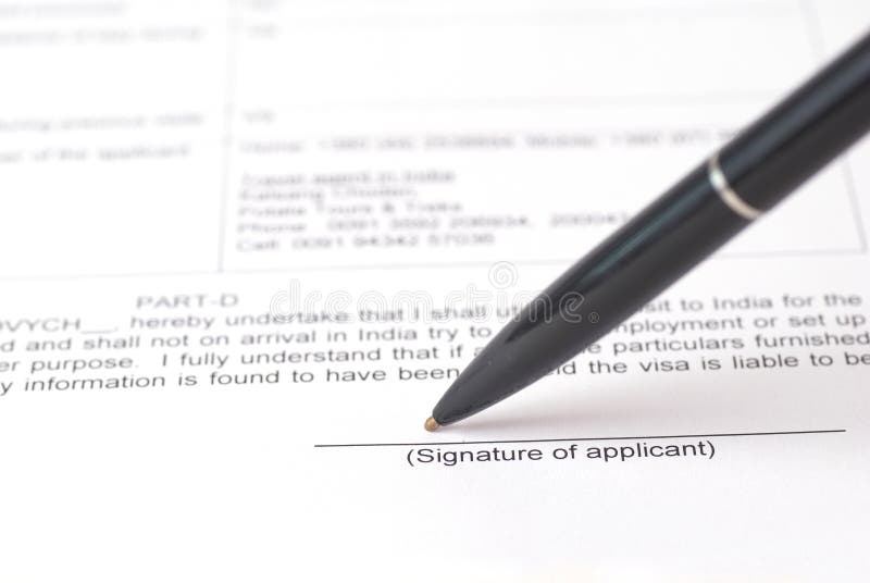 Pen signing contract stock image. Image of concept, corporate - 21674063