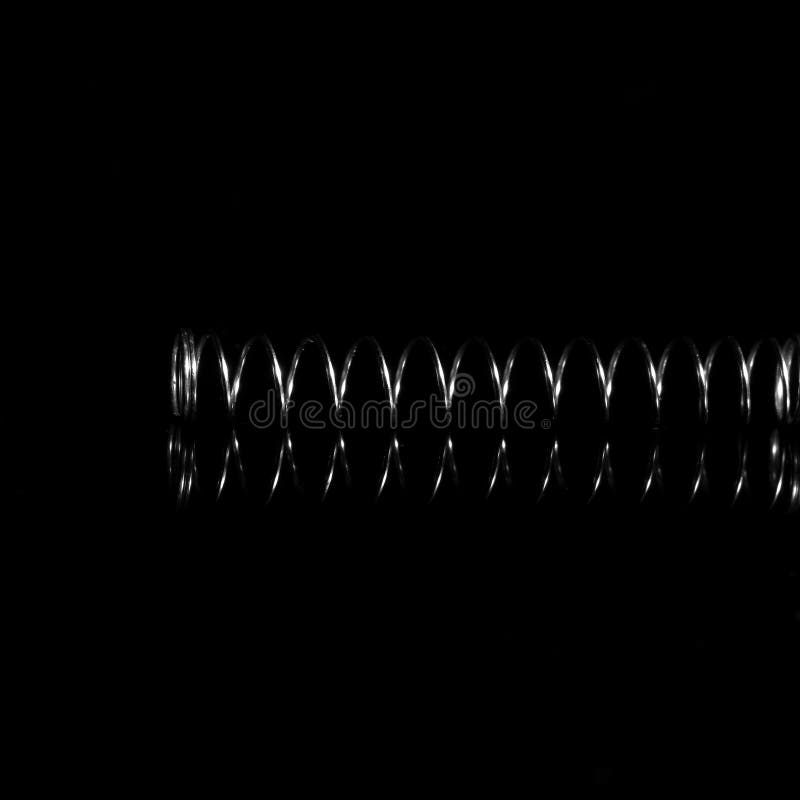 Pen Spring in Macro Photography Stock Photo - Image of design, metal ...