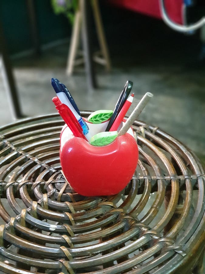 Pen Stand stock photo. Image of stool, stand, pencil - 125030400