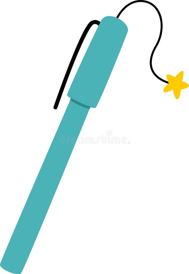 Pen with Star School Supplies Stock Vector - Illustration of study ...