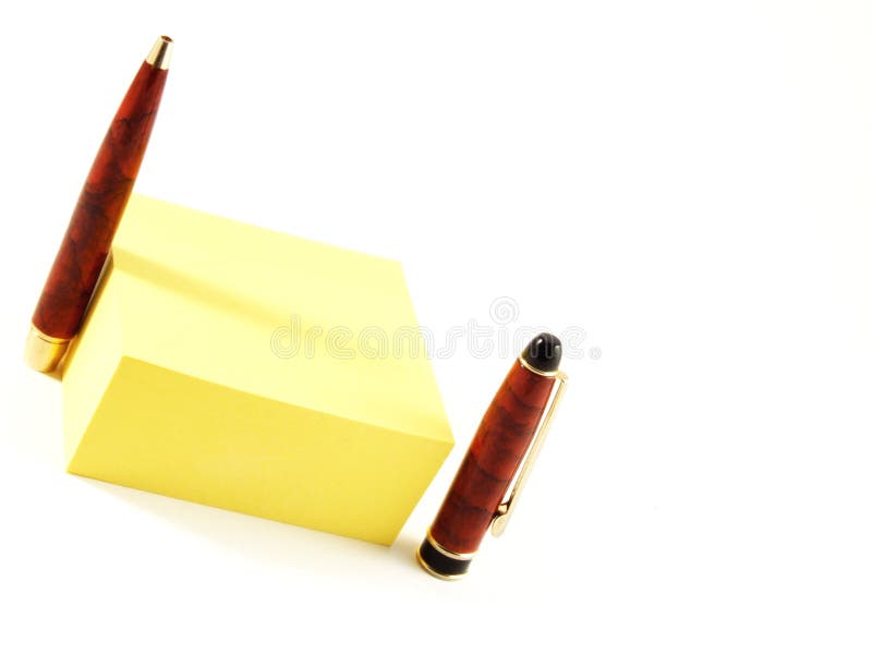 Pen and Sticky Notes stock photo. Image of note, challenge - 2319274