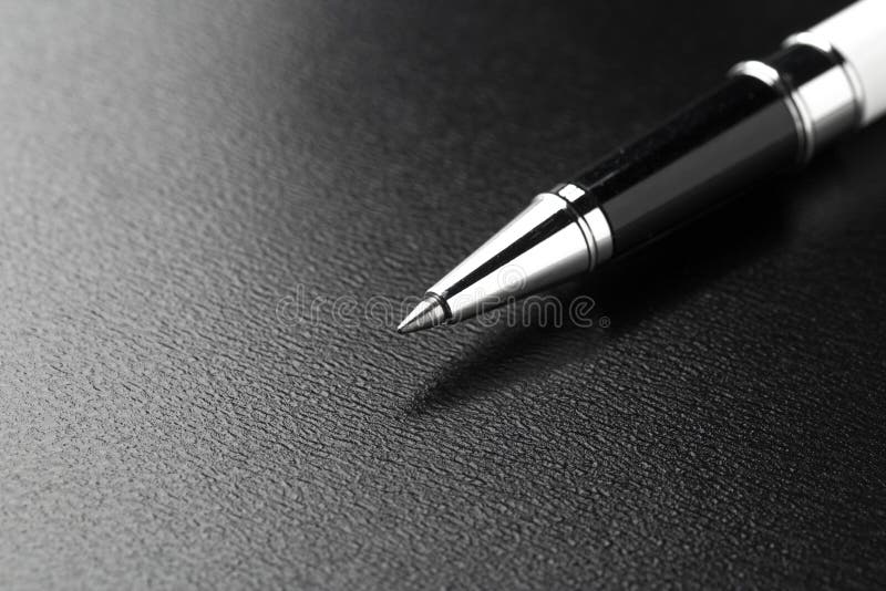 Pen on the Table Close Up Shot Stock Image - Image of firm, antique ...