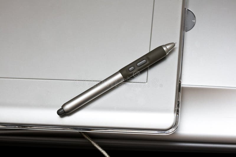 Pen tablet stock photo. Image of equipment, cable, multimedia - 10419136