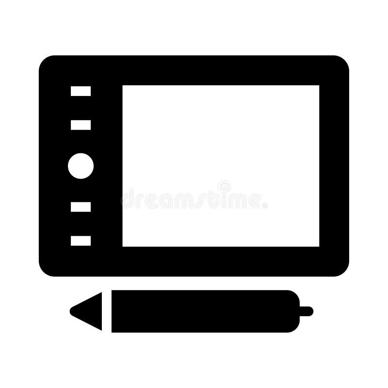 Pen tablet icon stock vector. Illustration of tablet - 100492325