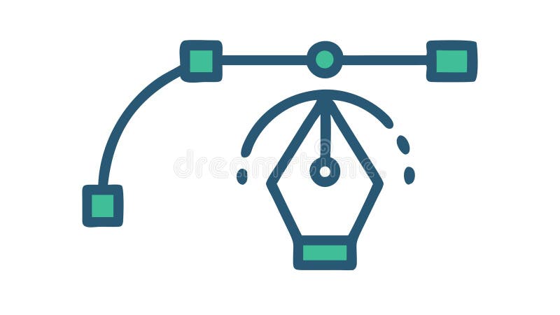 Pen Tool Anchor Point Vector Icon, Vector Design Generative AI Stock ...