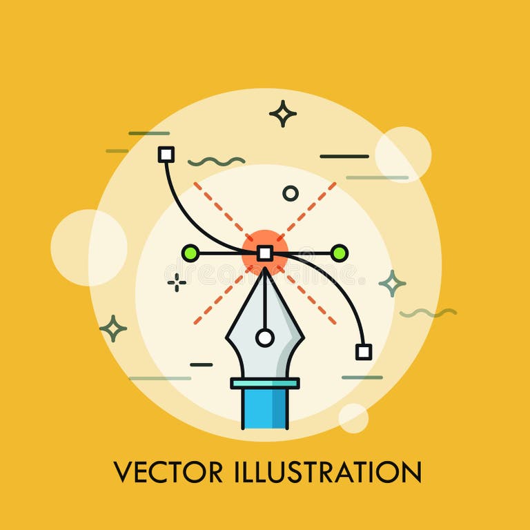 Bezier Curve Graphic Design Element Stock Illustrations – 945 Bezier ...
