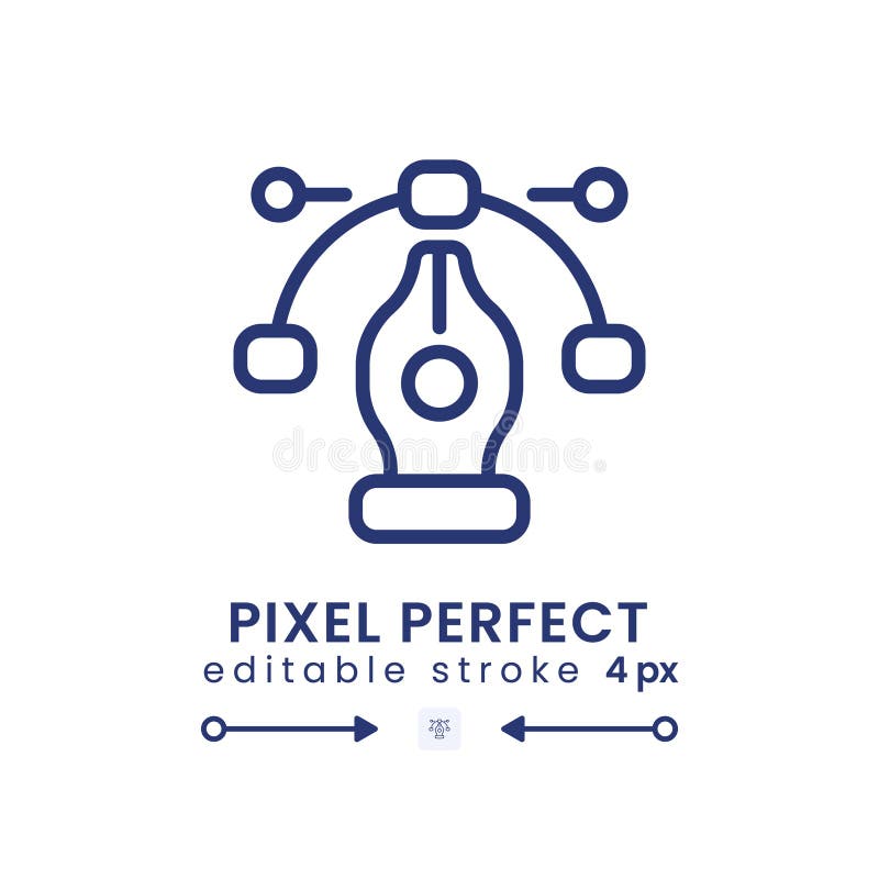 Pen Tool Cursor Linear Desktop Icon Stock Vector - Illustration of equipment, symbol: 269608668