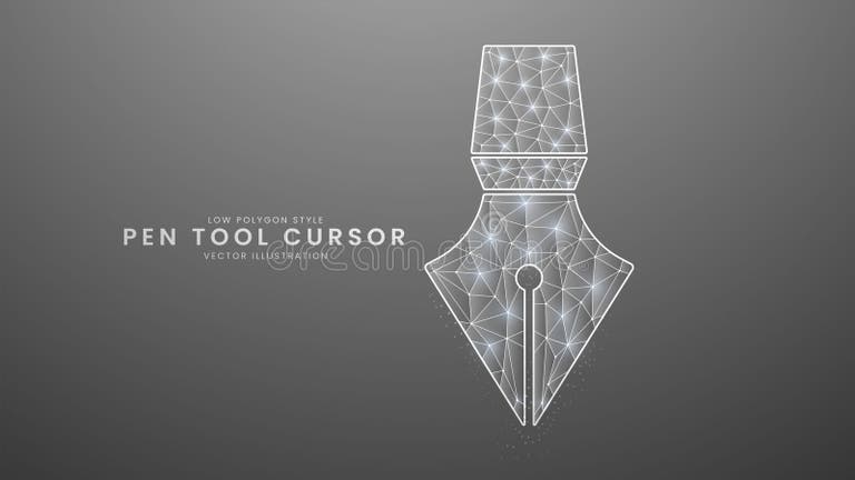Pen Tool Cursor. Minimal Anchor Control Points Concept, Modern Digital ...
