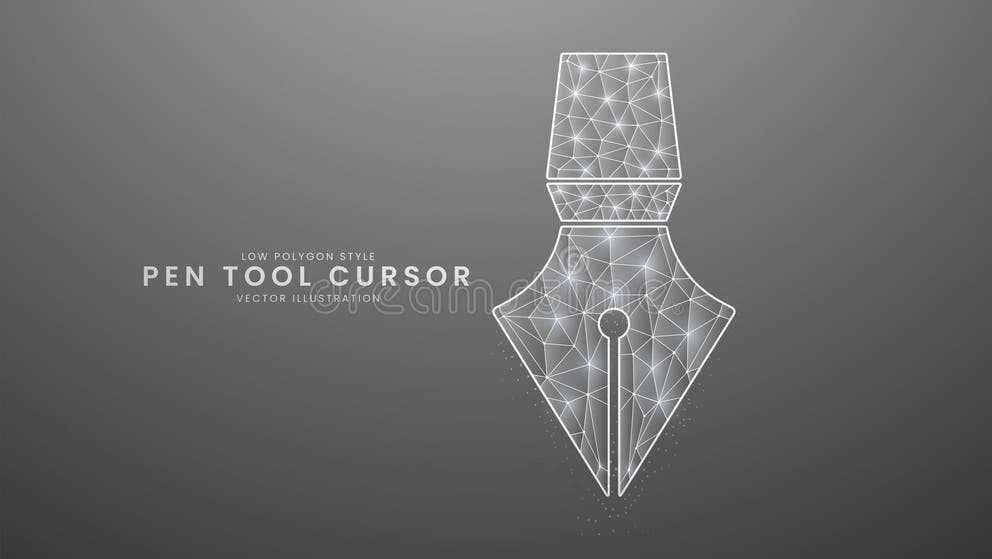 Pen Tool Cursor. Minimal Anchor Control Points Concept, Modern Digital ...