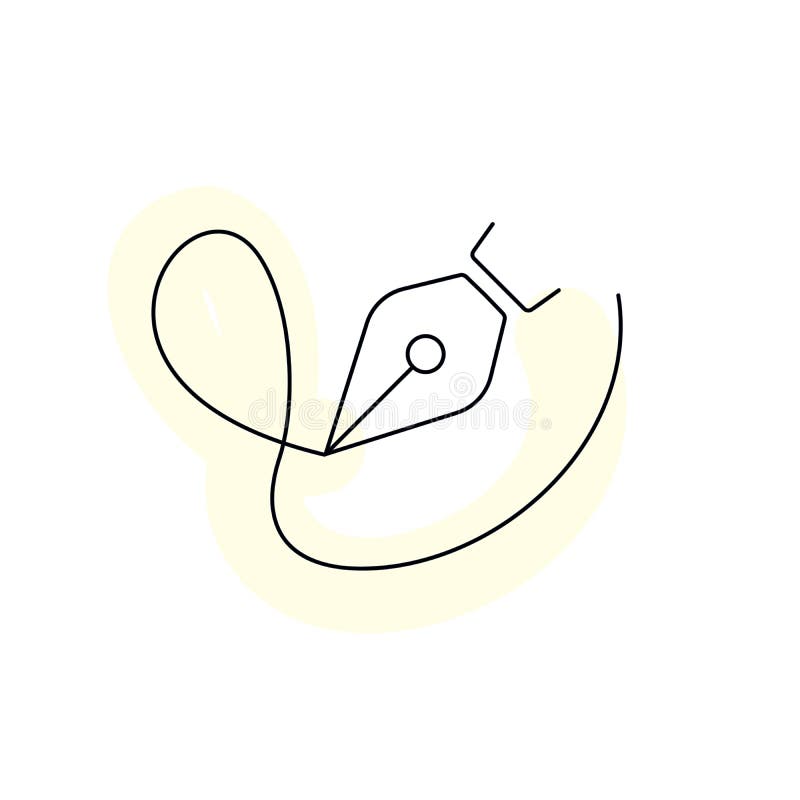 Pen Tool with Curve Line Vector Illustration Stock Vector ...