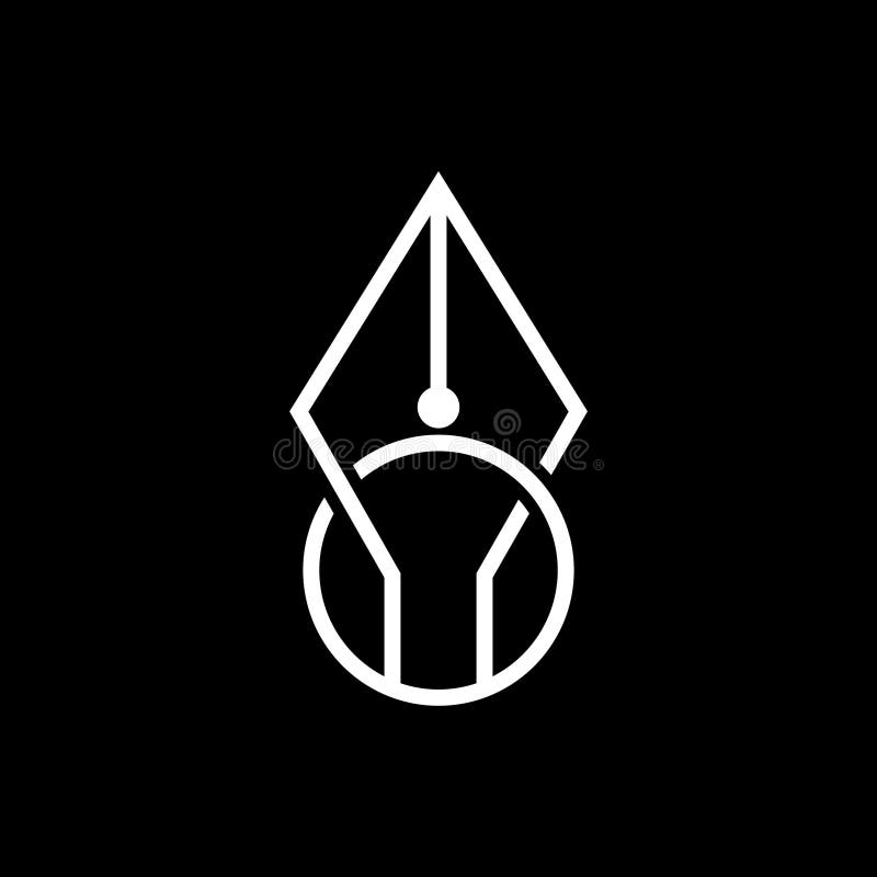 Pen Tools Creative Symbol Line Logo Design Vector Stock Vector ...