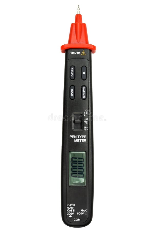 Pen Type Multimeter Test Probes Stock Image - Image of isolated, meter ...