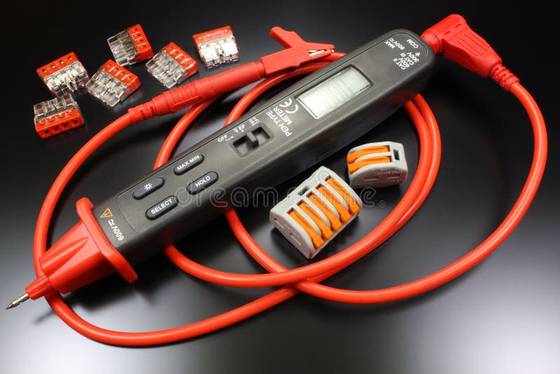Pen Type Digital Multimeter with Terminals for Connecting Electric ...