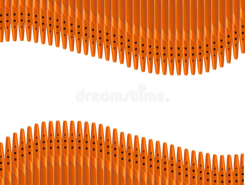 Pen Wave-shaped - Isolated on the White Background Stock Illustration ...