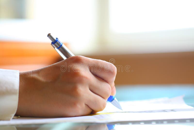 Pen work hand stock photo. Image of attention, improvement - 6114774