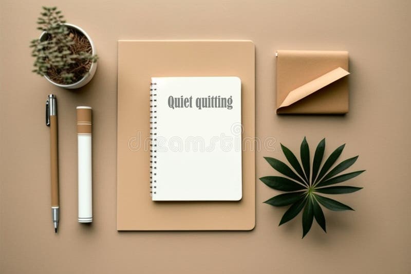 The Pen Writes a QUIET QUITTING Note on the Paper when Employees are ...